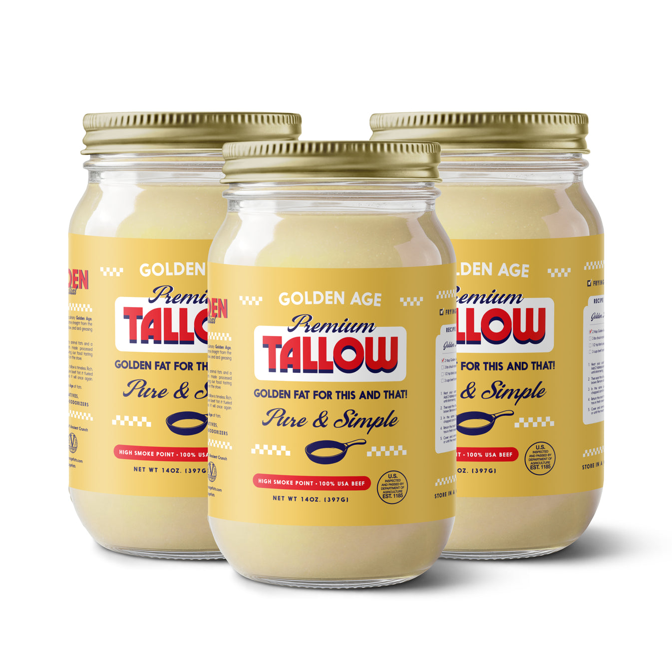 Pure & Simple Beef Tallow – Golden Age Fats